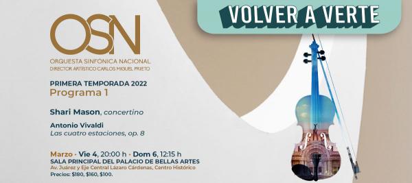 Programa 1 - Shari Mason, concertino | INBA - Instituto Nacional de ...