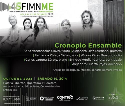 Cronopio Ensamble - El FIMNME en los estados | INBA - Instituto ...