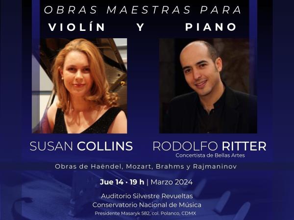 Susan Collins y Rodolfo Ritter - Obras maestras para violín y piano ...