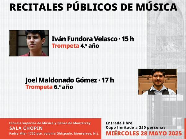 Recitales de tompeta - Iván Fundora Velasco | Joel Maldonado Gómez ...