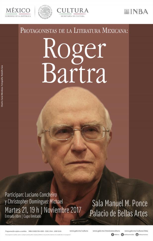 Roger Bartra participará en el ciclo Protagonistas de la literatura ...